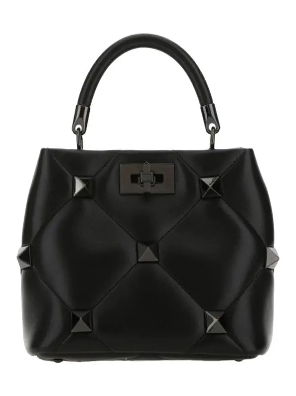 Valentino Garavani Roman Stud Top Handle Bag - Black