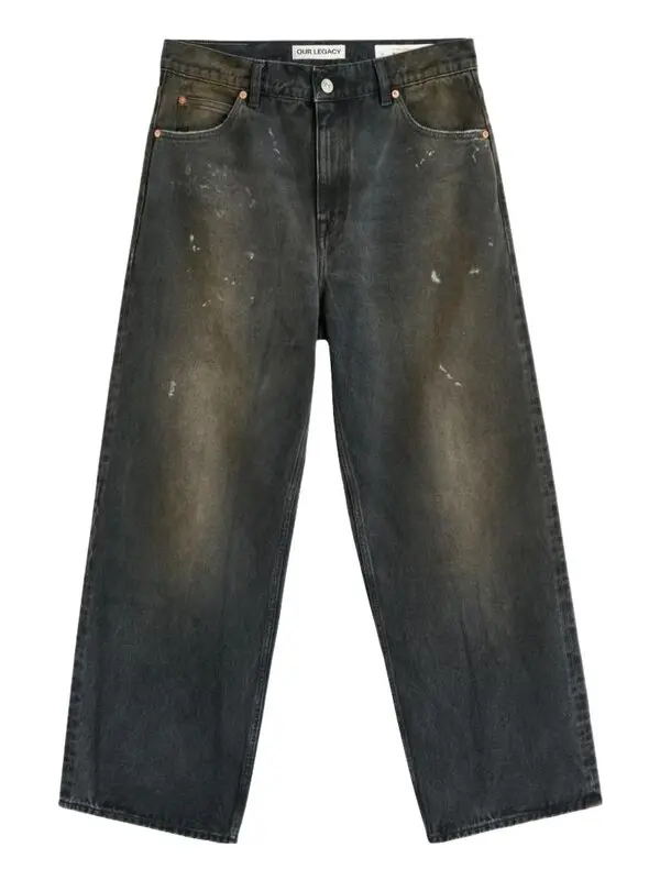 Our Legacy Vast Cut Wide-leg Jeans - Black