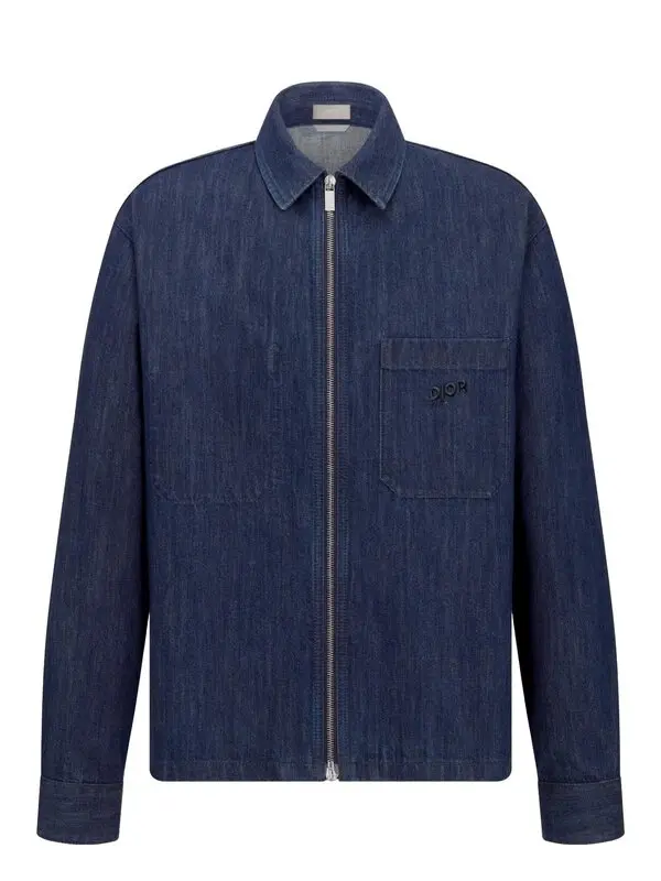 Dior Mountain Zipped Overshirt - Blue