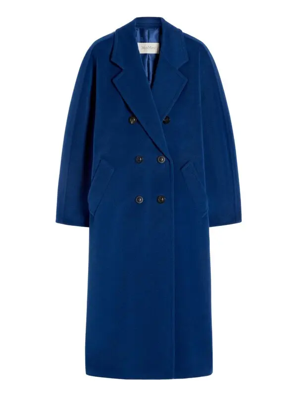 Max Mara Double-breasted Belted Coat - China Blue