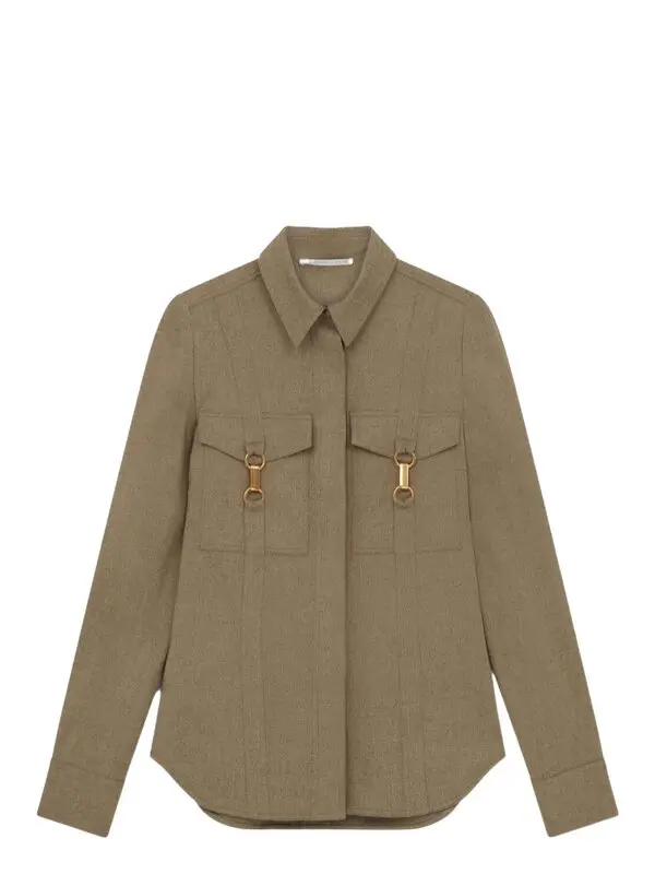 Stella McCartney Embellished Shirt - Light Moss Beige