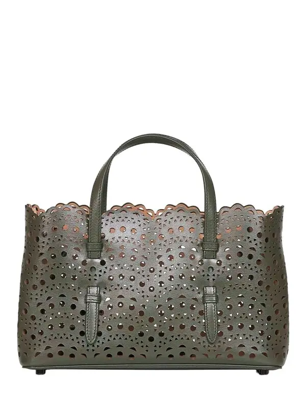 Alaïa Scalloped-trim Tote Bag - Green