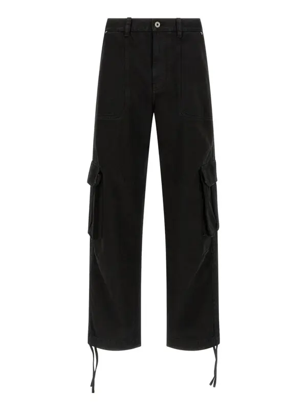 Loewe Straight-leg Cargo Trousers - Black