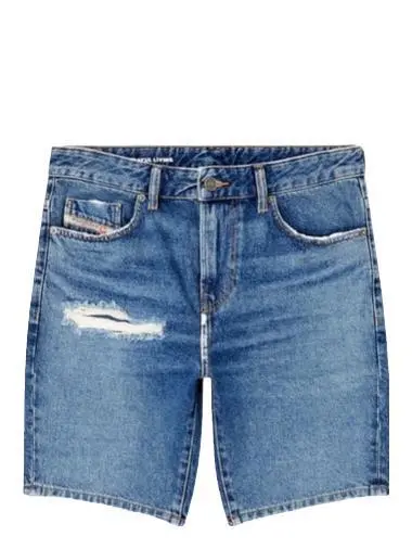 DIESEL® D-fin Denim Shorts - Medium Blue