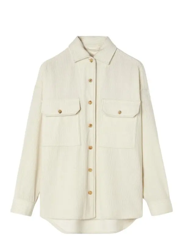 Loro Piana Darby Overshirt In Corduroy - Nougat
