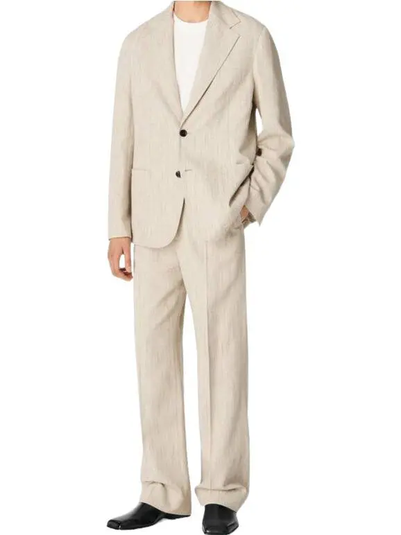 Bottega Veneta Single-breasted Regular Fit Jacket - Nude
