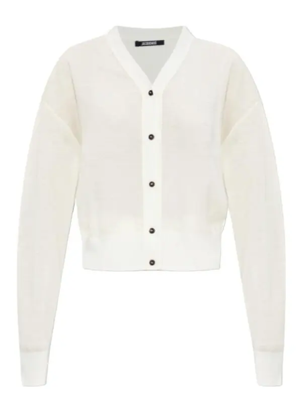 Jacquemus Maglia Cardigan Corto - Cream