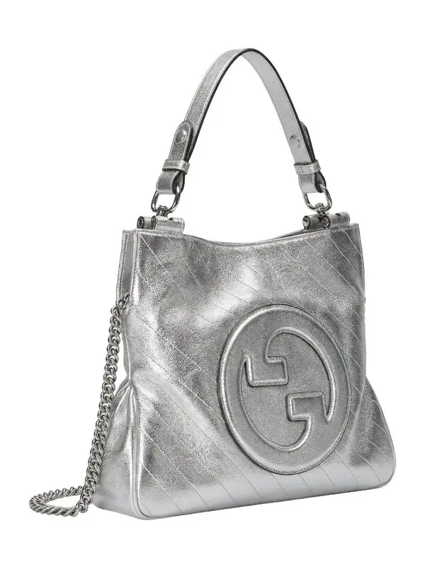 Gucci Interlocking G Shoulder Bag - Silver