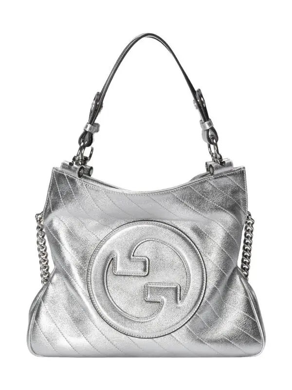 Gucci Interlocking G Shoulder Bag - Silver