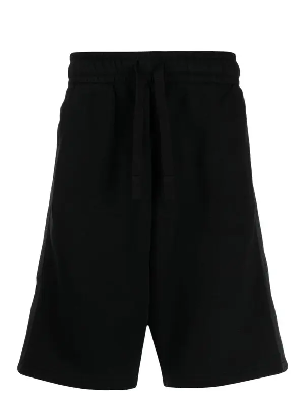 Palm Angels Logo Tape Drawstring Track Shorts - Black