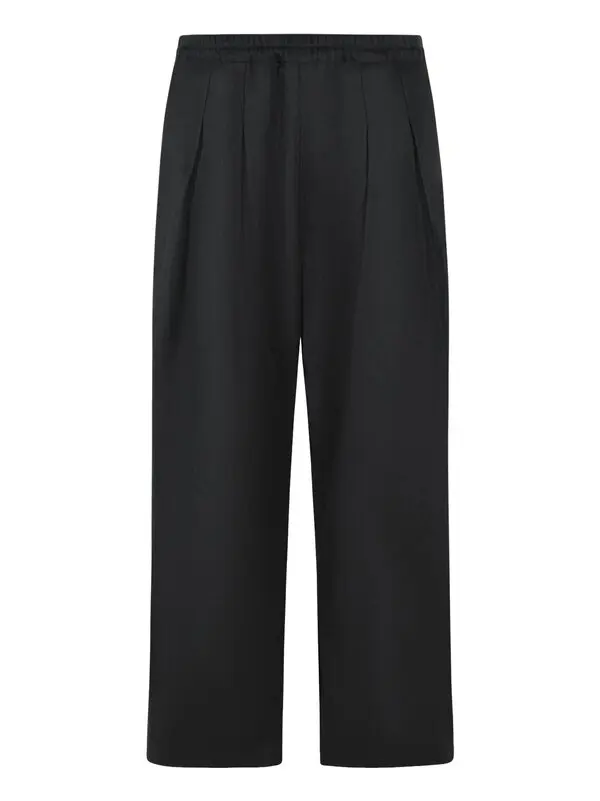 MAISON MARGIELA Pleated Wide-leg Trousers - Black