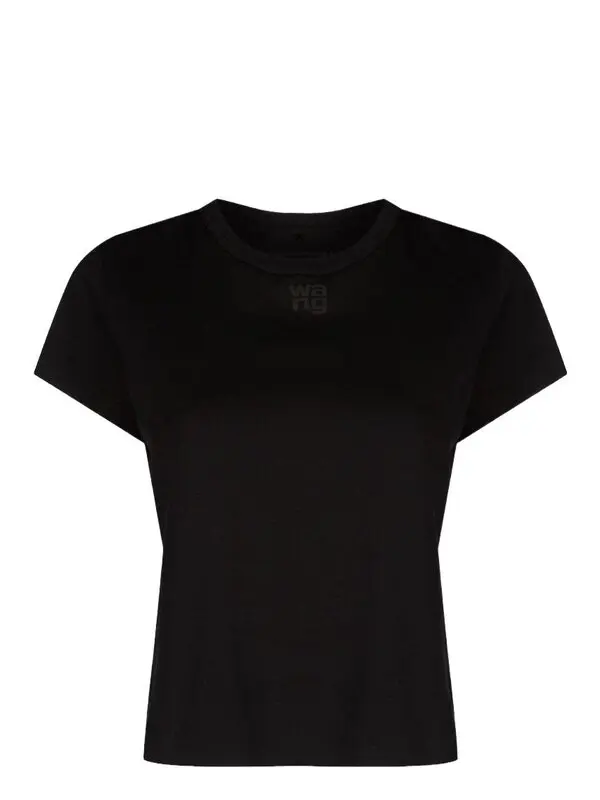 Alexander Wang Logo Printed Crewneck T-shirt - Black