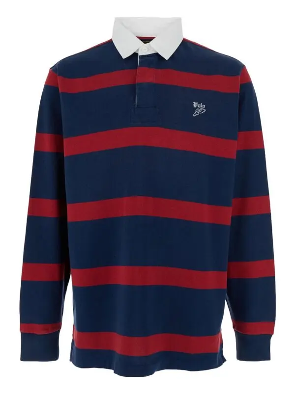 Polo Ralph Lauren Long-sleeved Striped Polo Shirt - Multi-color
