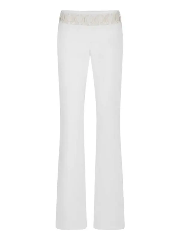 Dsquared2 Cut-out Straight-leg Trousers - White