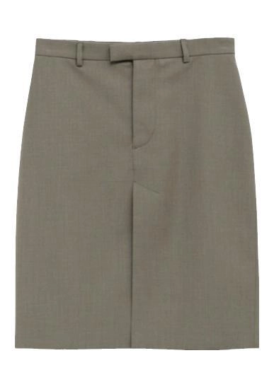 Gucci Belted A-line Skirt With Front Slit - No