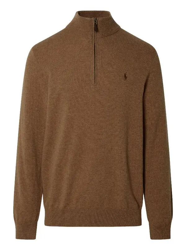 Polo Ralph Lauren Half-zip Jumper With Pony Embroidery - Green