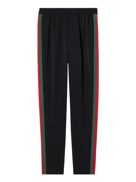 Gucci Sportswear Pants With Web Detailing - Black