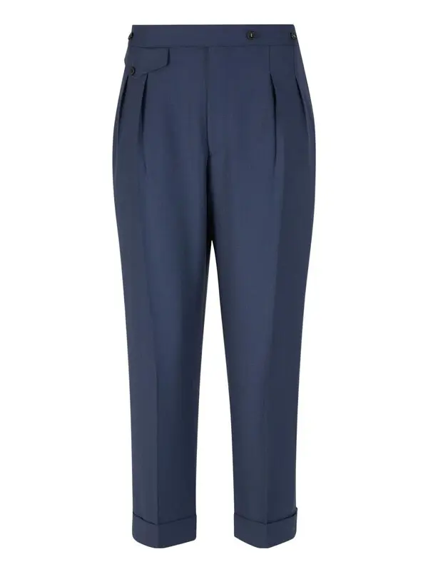 Victoria Beckham Cropped Tailored Trousers - Blue