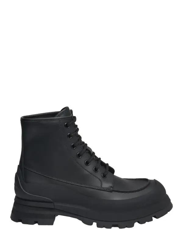 Alexander McQueen Wander Lace-up Ankle Boots - Black