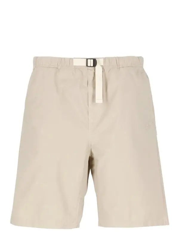 MSGM Buckled Belted Wide-leg Shorts - Nude