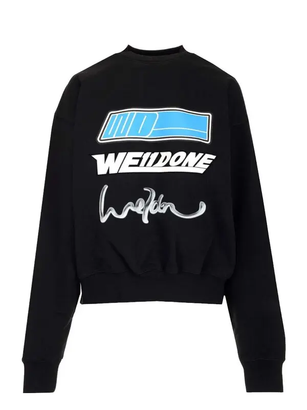 We11Done Round Collar Long Sleeve Sweater - Black