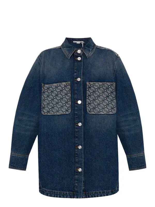 Stella McCartney Logo Denim Shirt - Blue