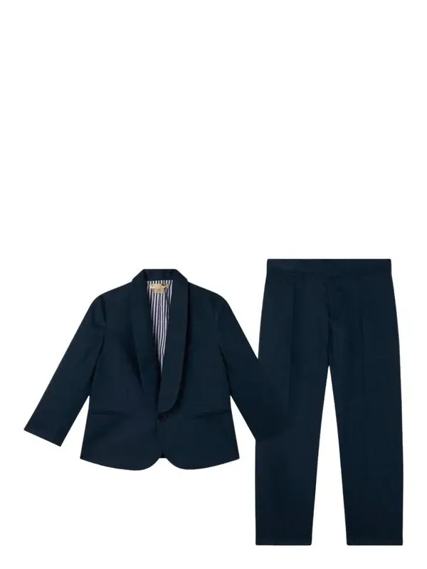 Stella McCartney Long Sleeved Shawl Collar Jacket And Trouser Suit - Black