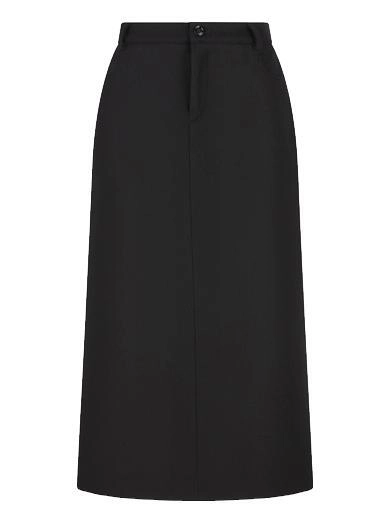 Celine Pencil Skirt In Cashmere Mohair - Black
