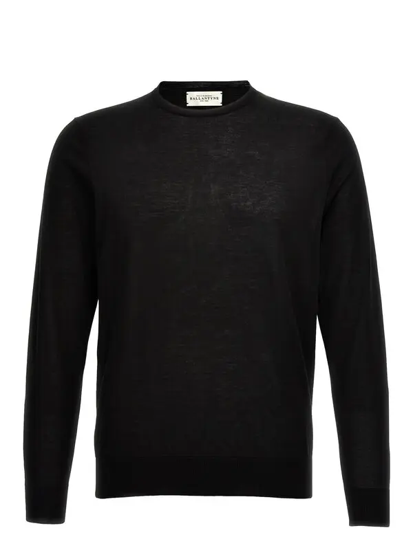 BALLANTYNE Crewneck Long-sleeved Jumper - Black