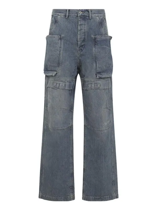 Rick Owens Cargo Jeans - Washed Indigo