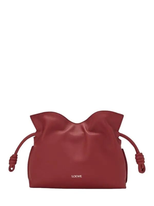 Loewe Mini Flamenco Clutch Bag - Burnt Red