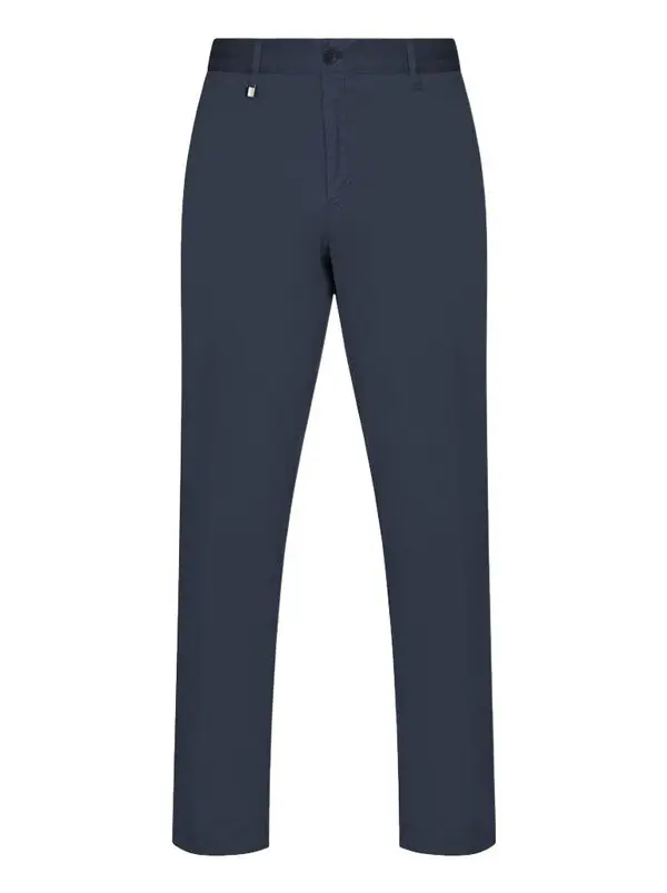 Hugo Boss Logo Detail Tailored Trousers - Black