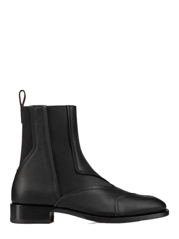 CHRISTIAN LOUBOUTIN Boabi Leather Chelsea Boots - Black