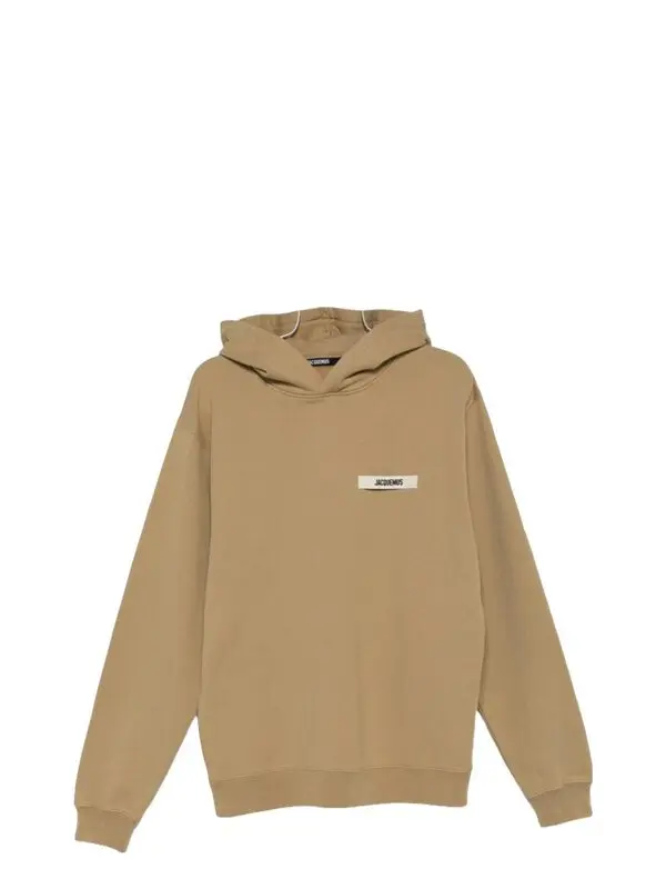 Jacquemus The Gros Grain Long-sleeve Hoodie - Nude