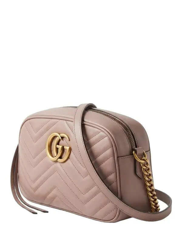 Gucci Gg Marmont Matelassé Leather Shoulder Bag - Brown