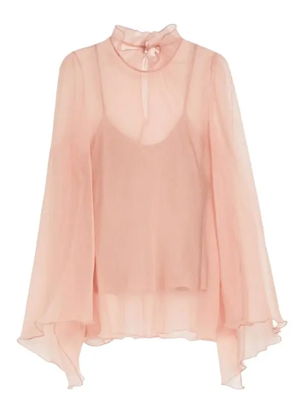 Max Mara Maniero Logo Blouse - Pink