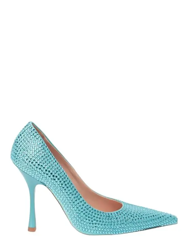 Liu Jo Leonie Hanne X Embellished Sculpted Heel Pumps - Blue