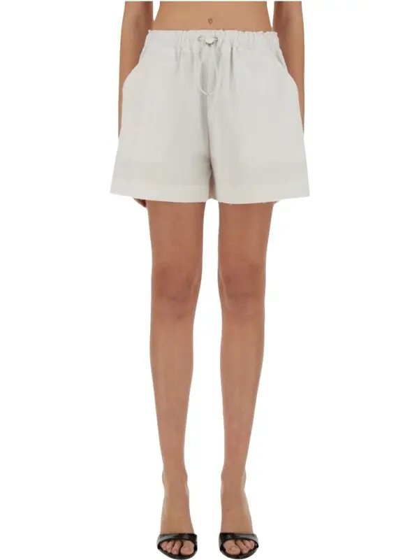 Moschino Elastic Waist Shorts - White