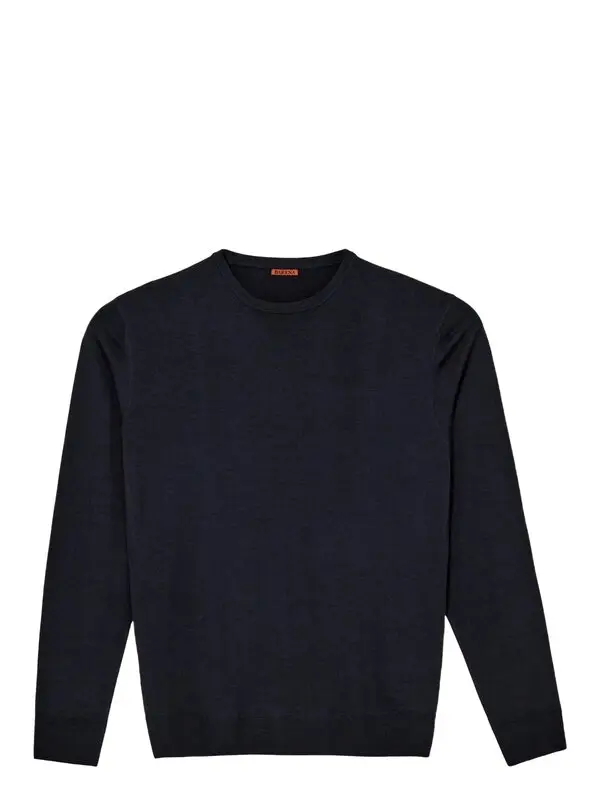 Barena Venezia Crew Neck Long Sleeve Sweater - Black