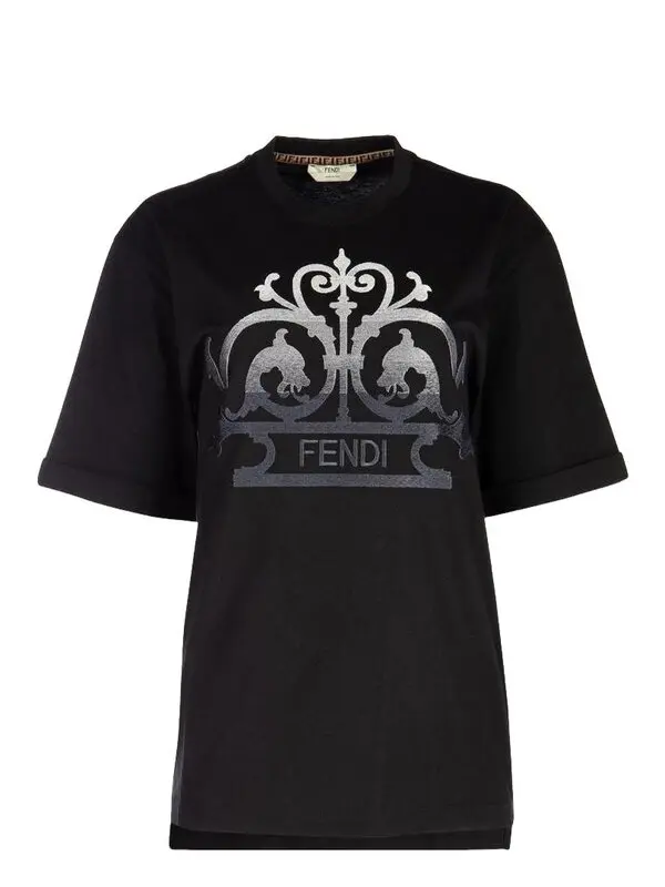 Fendi Logo T-shirt - Black