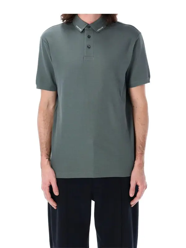 Emporio Armani Piquet Polo Shirt - Green