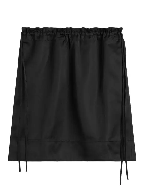 TOTEME Drawstring Mini Skirt - Black
