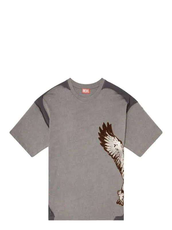 DIESEL® T-boxt-peeloff T-shirt - Grey