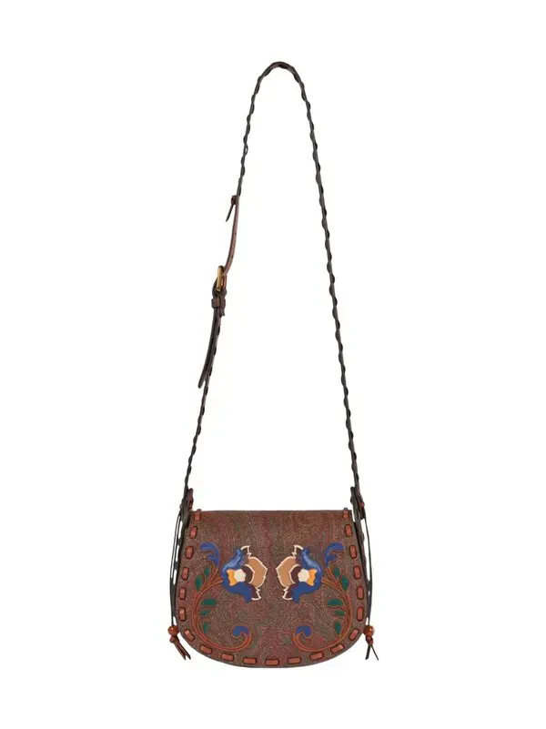 Etro Small Drya Paisley Jacquard Bag - Green