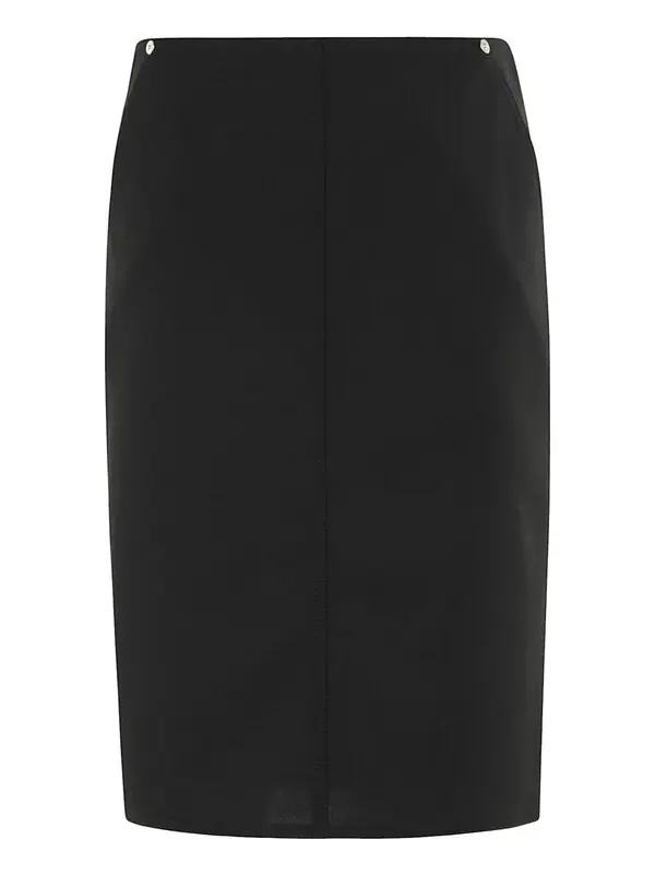 Moschino Zipped Midi Skirt - Black