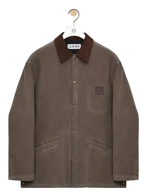 Loewe Medium-weight Brushed Overshirt - Brown