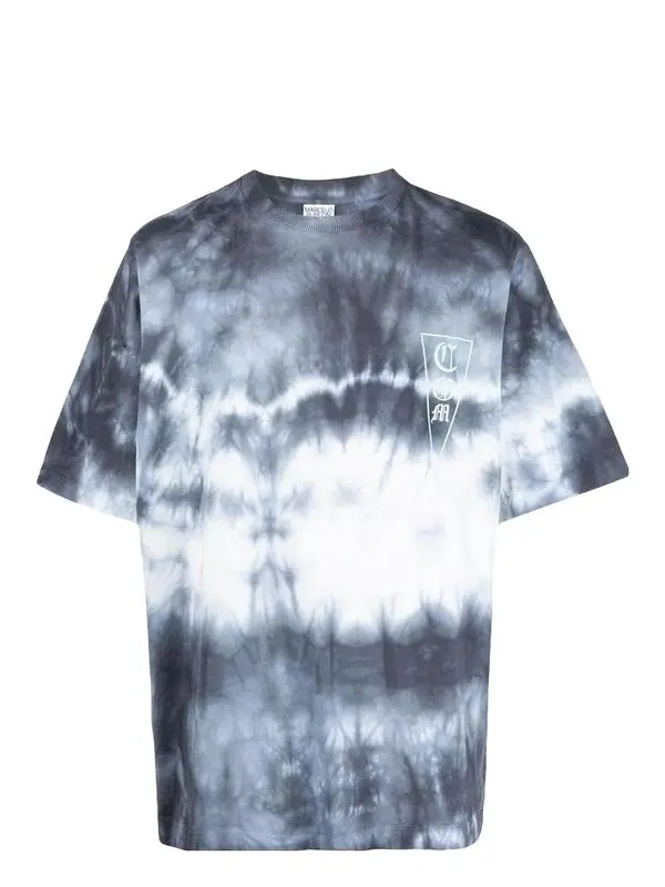 MARCELO BURLON COUNTY OF MILAN Monogram Tie-dye T-shirt - Gray