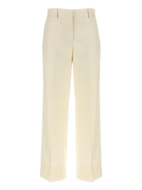 Brioni Herringbone Palinuro Pants - White
