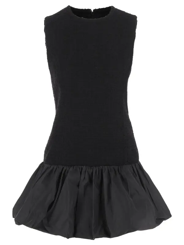 PATOU Sleeveless Bubble Skirt Dress - Black