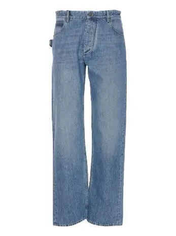 Bottega Veneta Mid-rise Straight Denim Jeans - Blue
